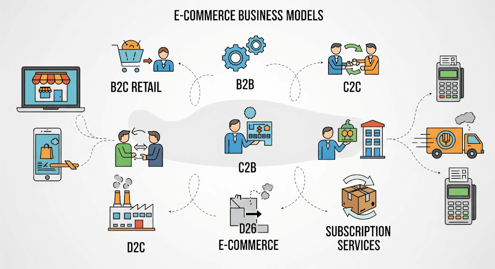 4 Key E-Commerce Business Models Explained for Beginners - The Learn Notes