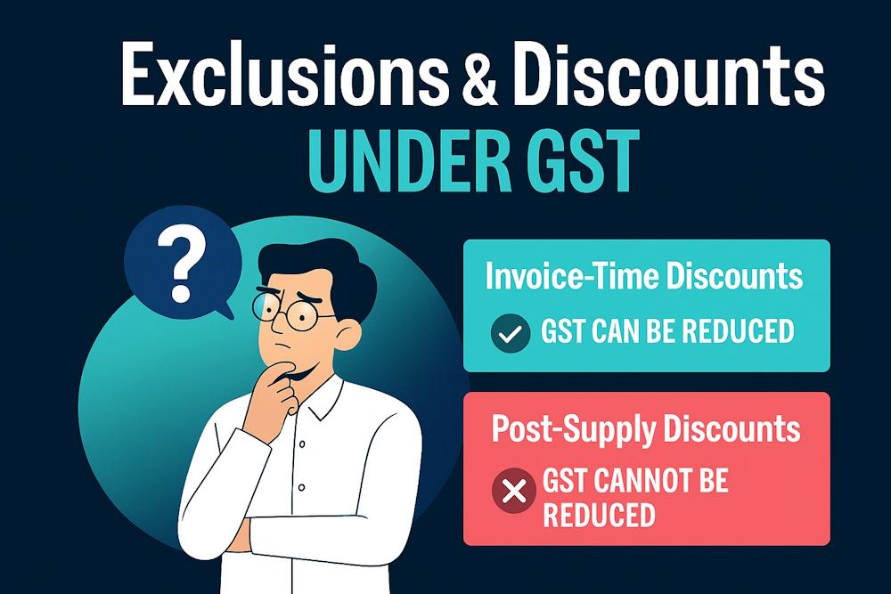 GST Discounts & Exclusions Explained Under Section 15(3) - The Learn Notes