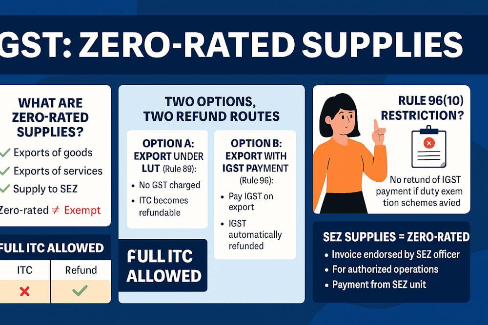 ITC on Zero-Rated Supplies: Exports & SEZ Complete Guide - The Learn Notes