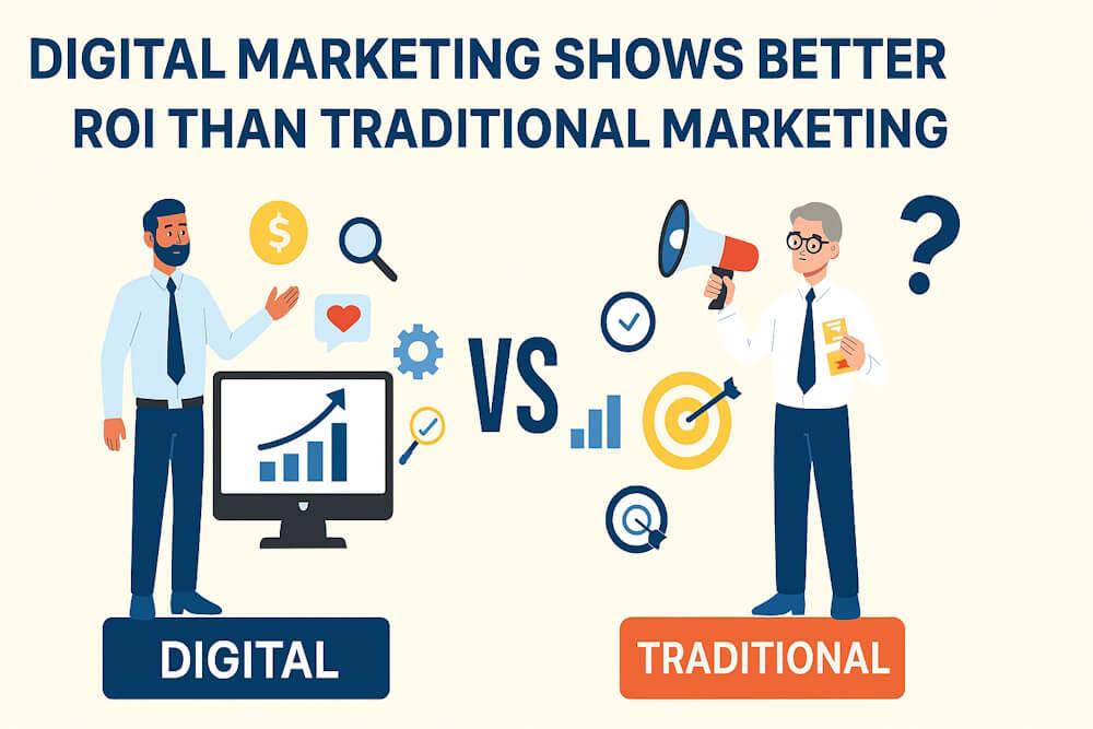 Digital vs Traditional Marketing: ROI Explained Clearly - The Learn Notes