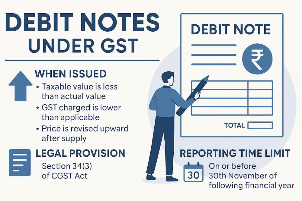 Debit Notes Under GST: Rules, Amendments & Use Explained - The Learn Notes