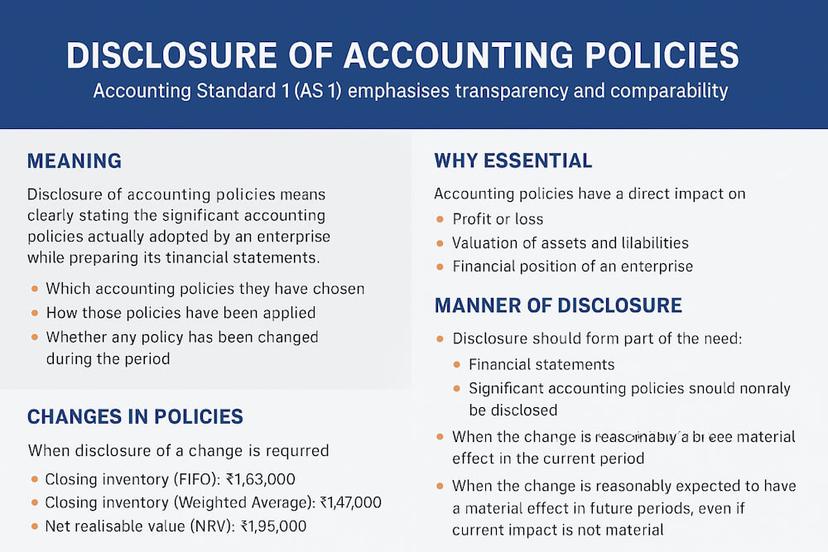 Accounting Standard 1 : Disclosure of Accounting Policies - The Learn Notes