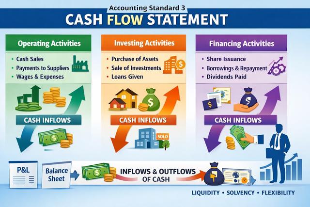 Accounting Standard 3 (AS 3): Cash Flow Statement Guide - The Learn Notes