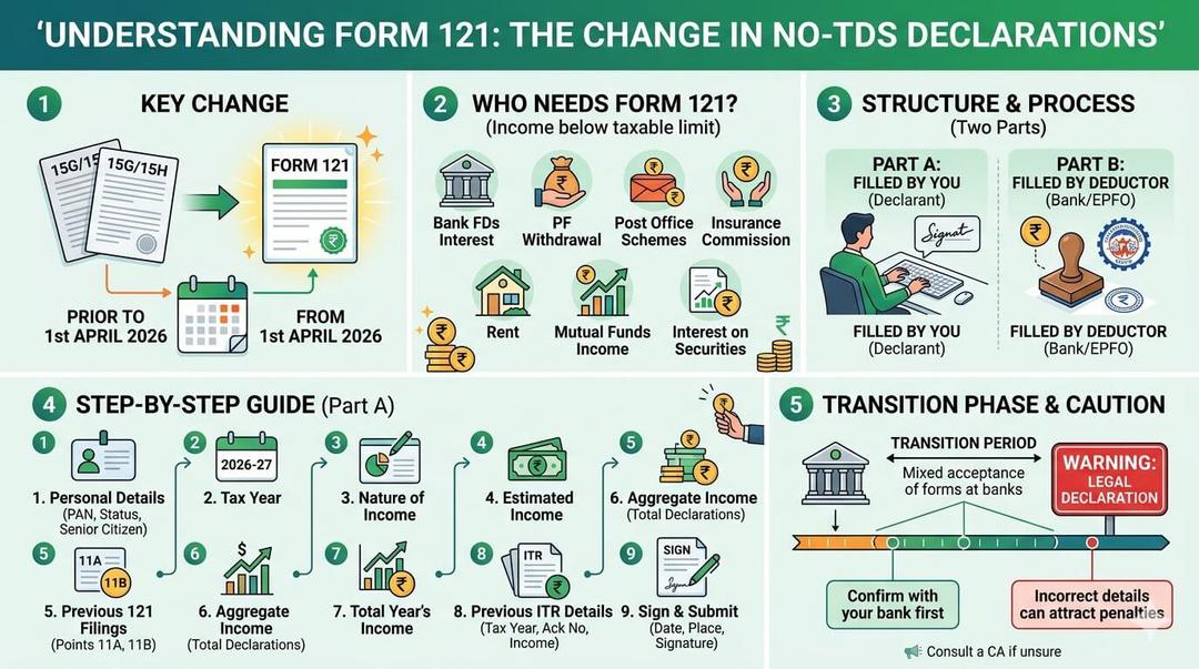 Form 121 Filing Guide 2026: Replace 15G & 15H Forms - The Learn Notes
