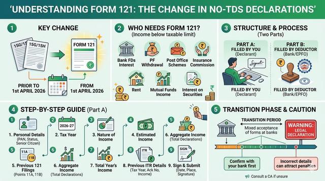 Form 121 Filing Guide 2026: Replace 15G & 15H Forms - The Learn Notes