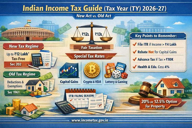 Income Tax Rates in India: New vs Old Regime Guide 2026 - The Learn Notes