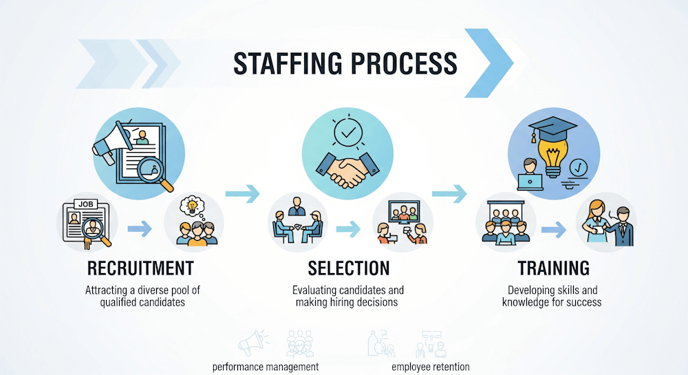 Understanding the Complete Staffing Process in HRM - The Learn Notes