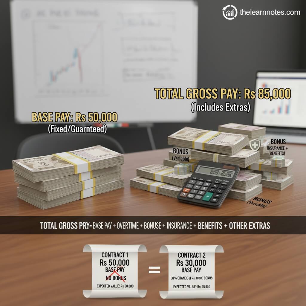 Difference Between Base Pay and Gross Total Pay Explained - The Learn Notes