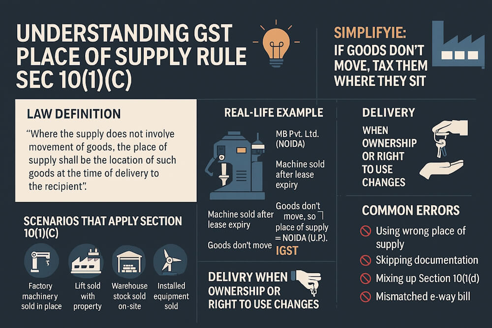 Gst Place Of Supply When Goods Don T Move Explained The Learn Notes