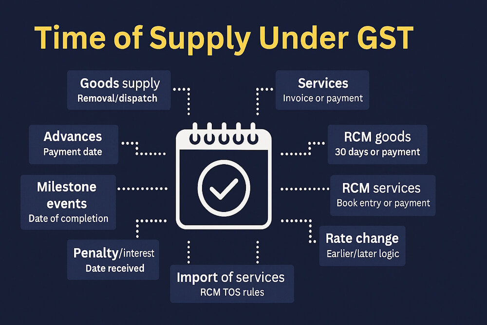 Time of Supply: Practical GST Scenarios & Case Studies - The Learn Notes