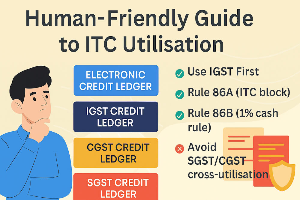 ITC Utilisation & Ledger Rules in GST: Complete Guide - The Learn Notes