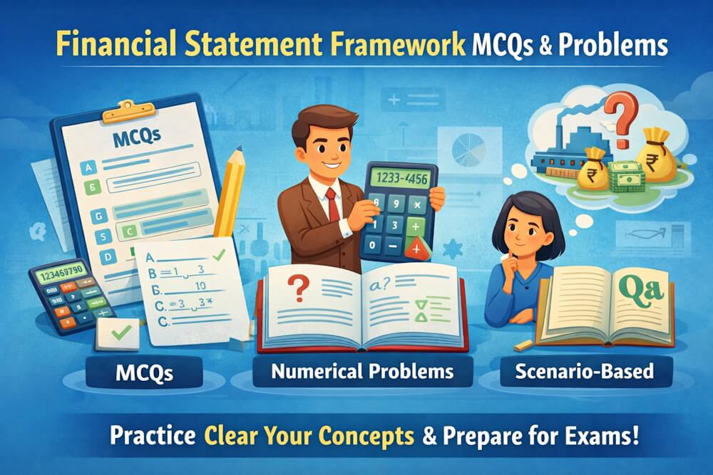 Financial Statement Framework MCQs, Problems & Cases - The Learn Notes