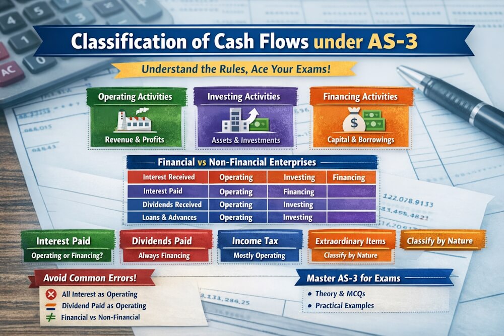 Classification of Cash Flows under Accounting Standard 3 - The Learn Notes